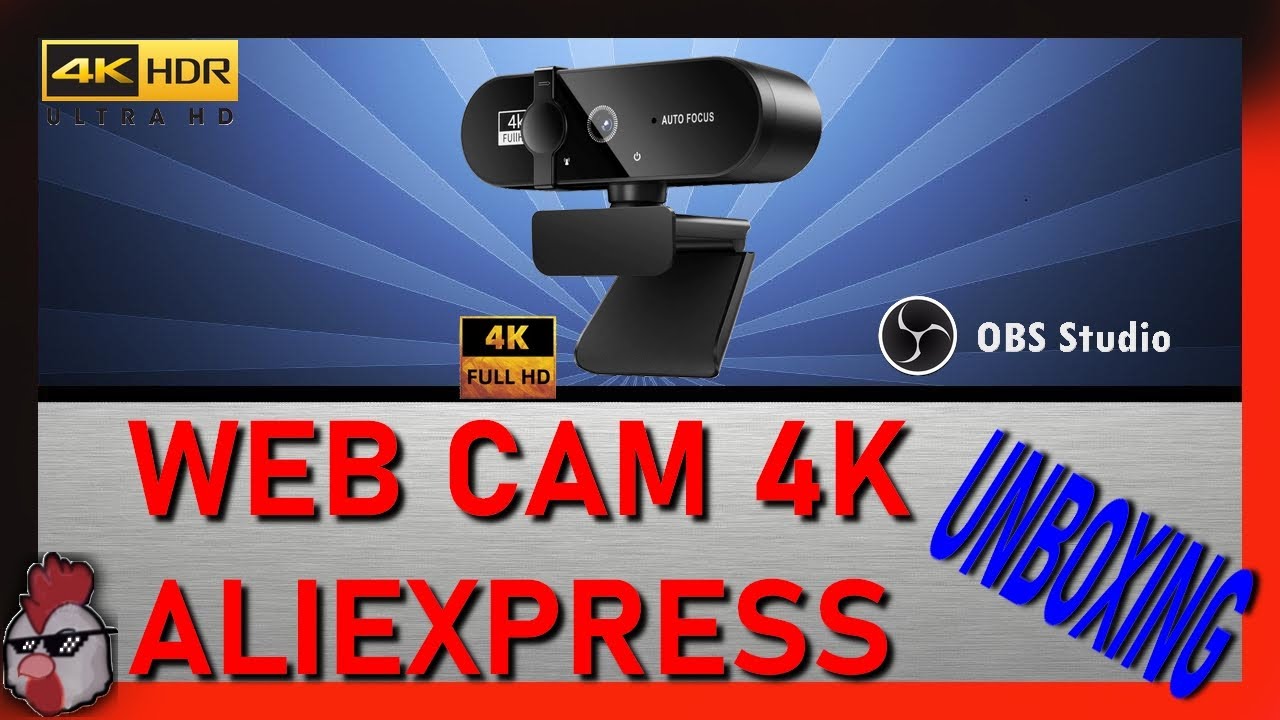 Unboxing - Web Cam 4K da China - AliExpress - YouTube