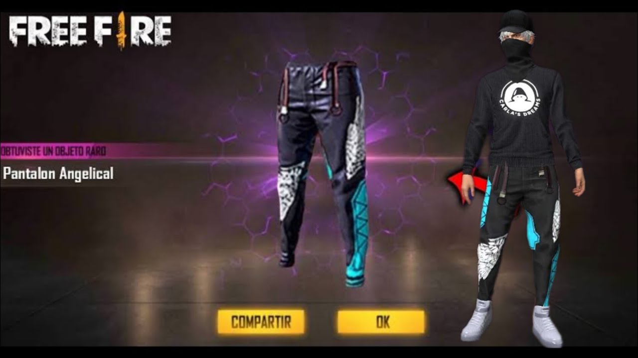 Conseguí los pantalones angelicales azules en free fire - YouTube