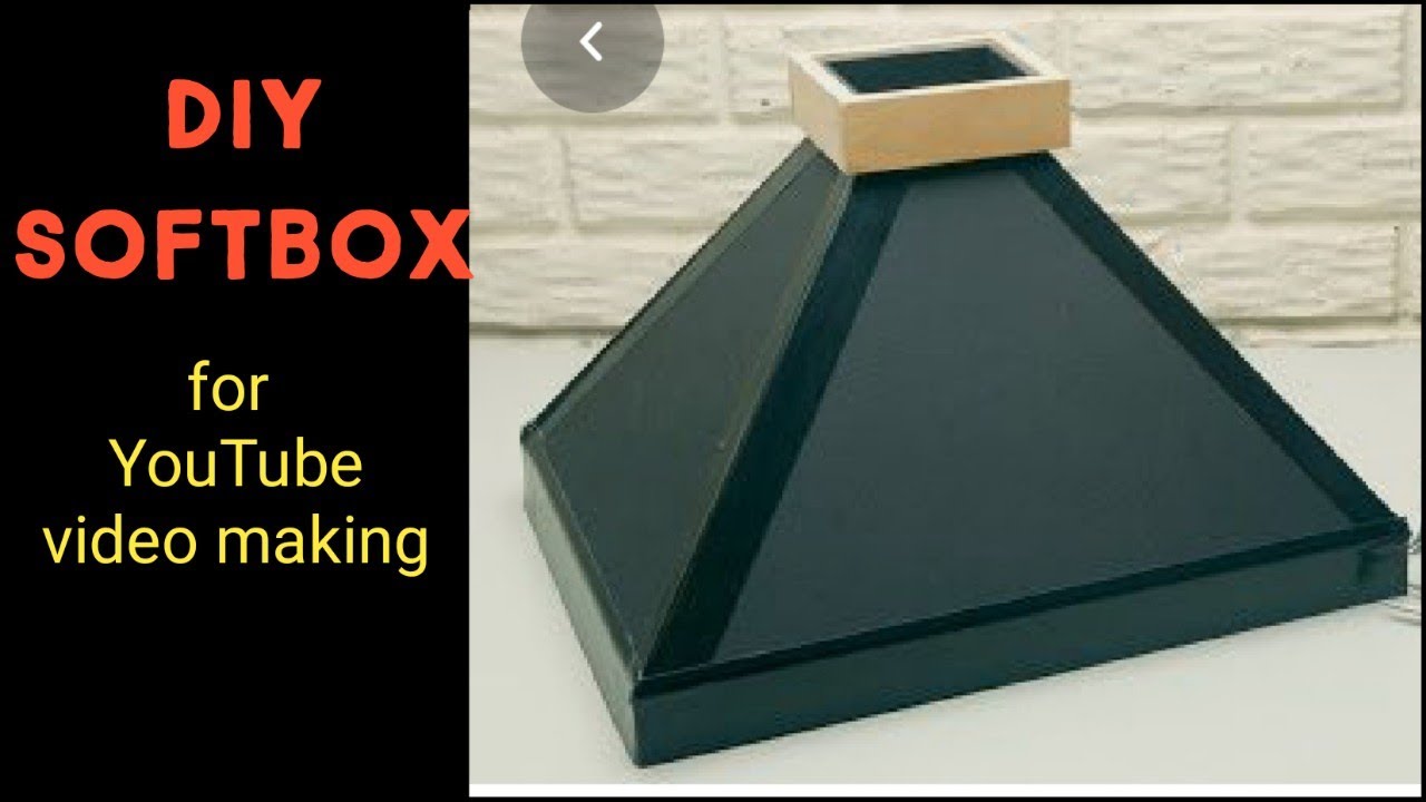 best soft box light for youtube videos/Diy Soft box Light/cardboard ...