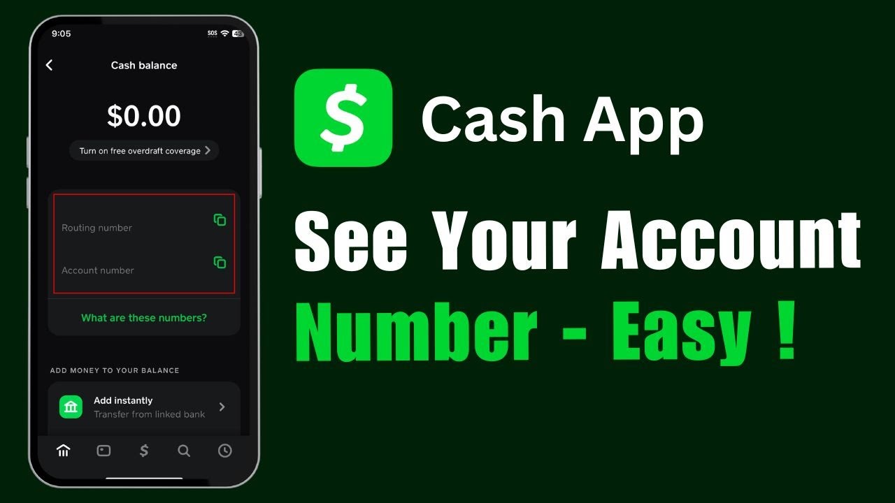 How to See Your Cash App Account Number ! - YouTube