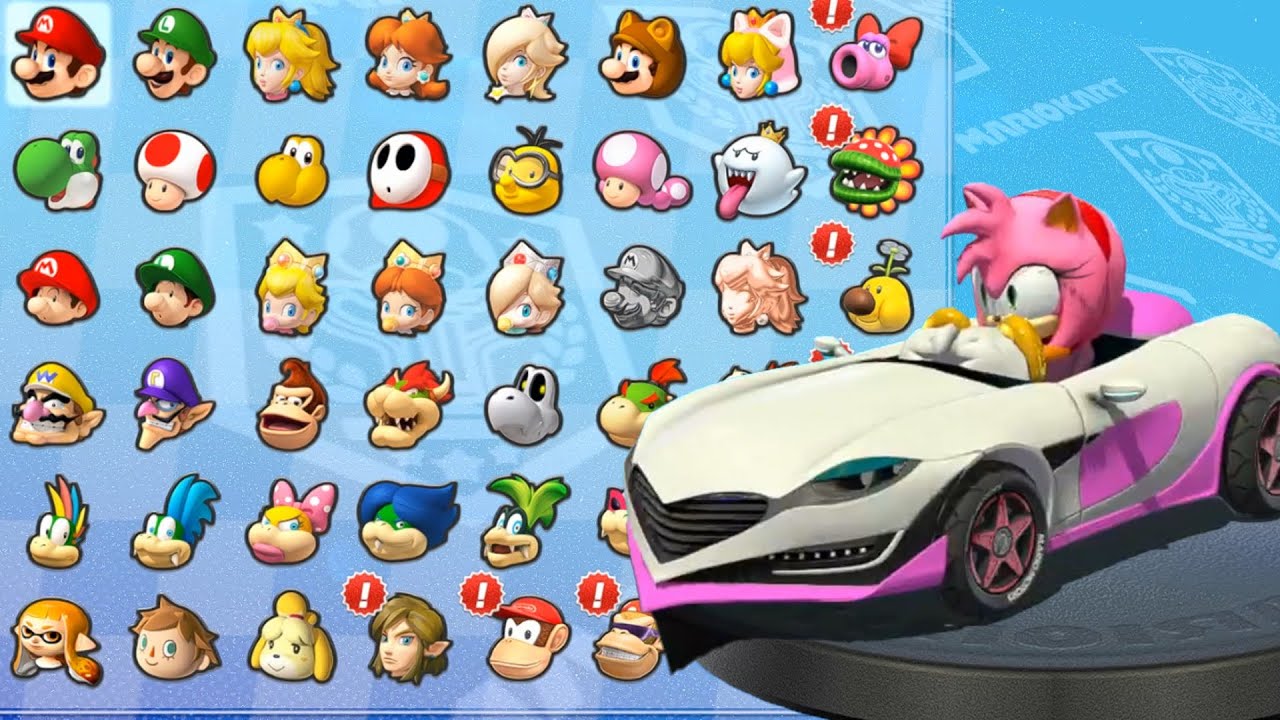 Mario Kart 8 Deluxe - Amy Rose Joins the Race! Can She Win It All ...