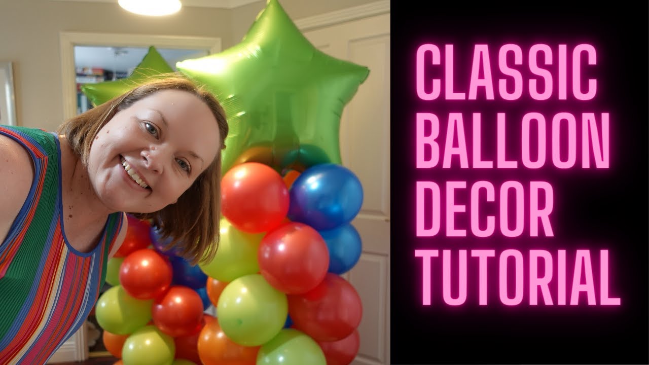 FULL TUTORIAL: How to Make Large Tropical Balloon Towers. STEP BY STEP VIDEO - YouTube