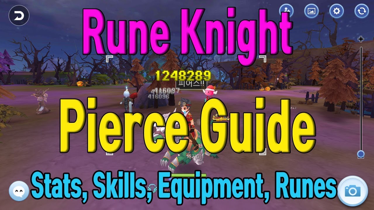 Ragnarok m Rune Knight MVP Pierce Guide, stats, skills,equipment,runes ...