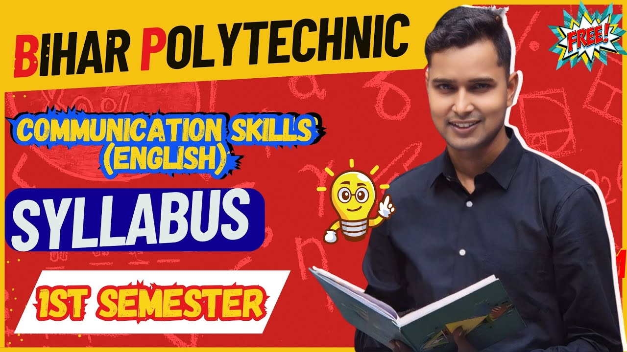 Communication Skills (English) Syllabus For Bihar Polytechnic 1st ...