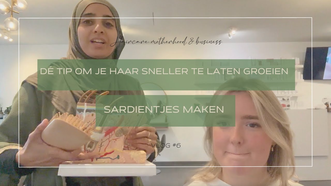 DÉ TIP OM JE HAAR SNELLER TE LATEN GROEIEN 👀& SARDIENTJES MAKEN🐟 ...