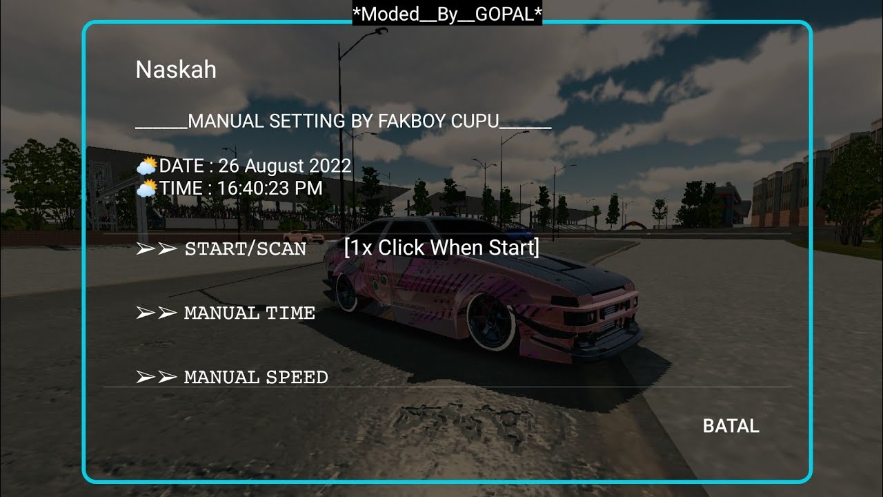 UPDATE SCRIPT VIP MANUAL TIME | 0 SEC | NAN INFINITY | MANUAL SETTING ...