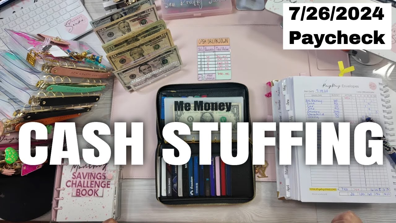 Cash Stuffing Routine | 7/26/2024 Weekly Paycheck - YouTube
