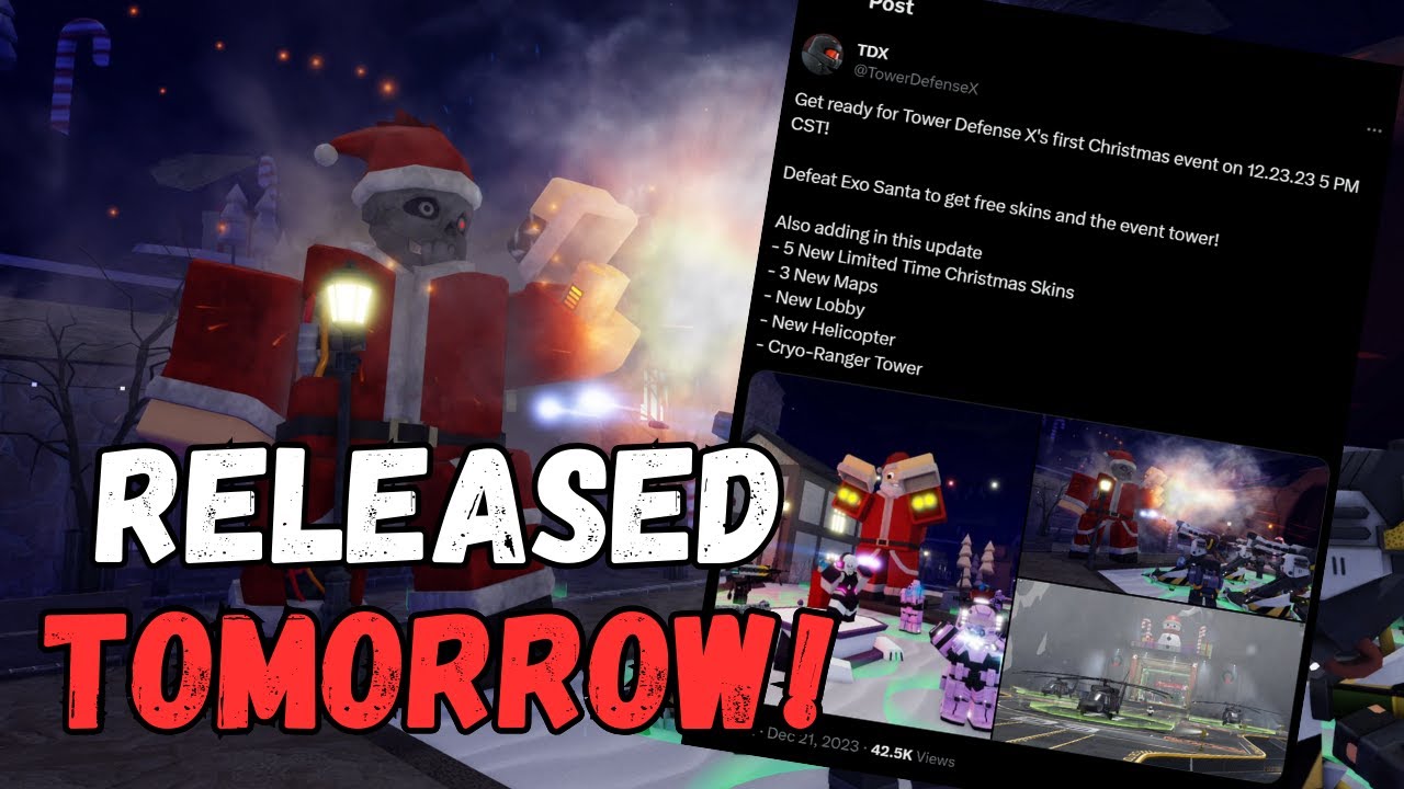 TDX CHRISTMAS IS TOMORROW! What you NEED To know +Leaks [Roblox Tower ...