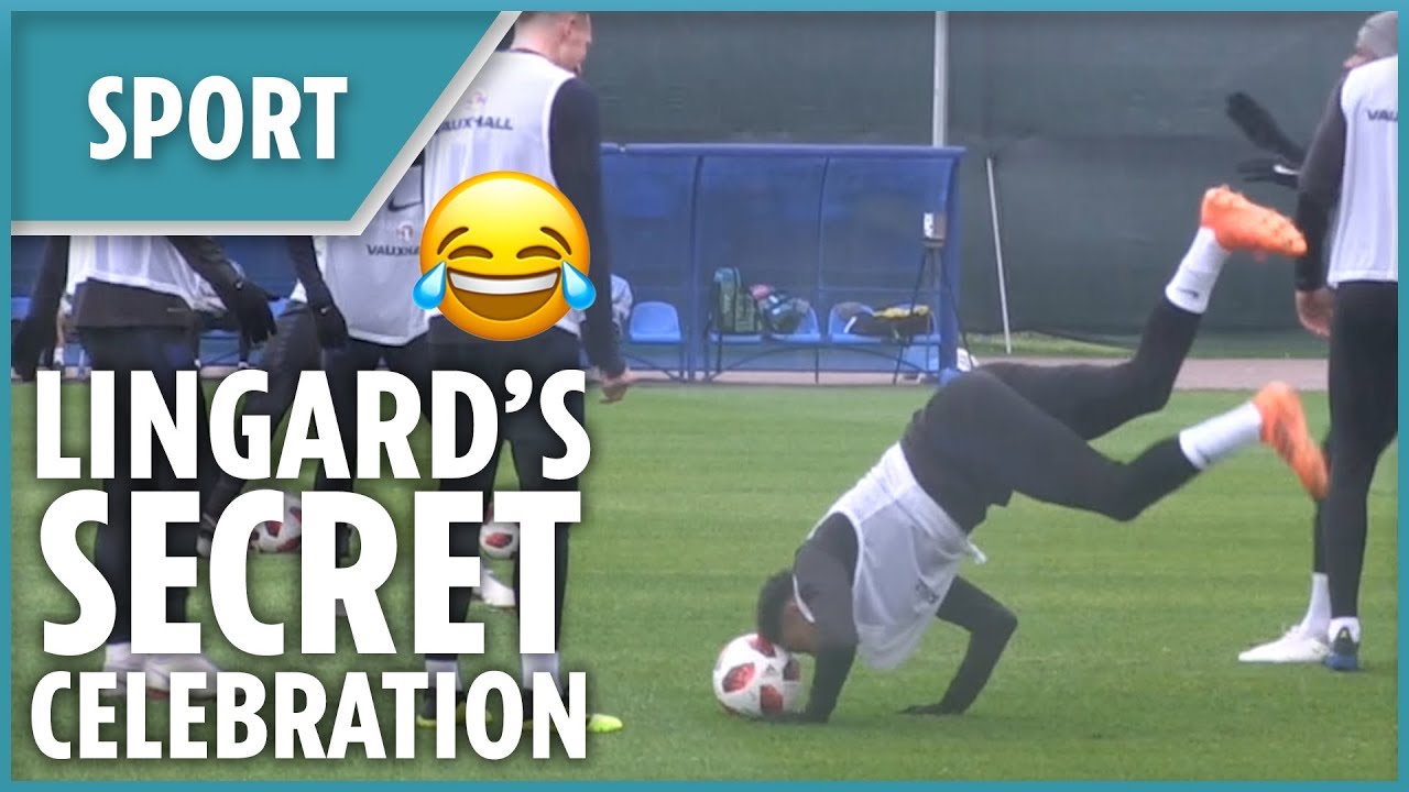 Lingard does hilarious dance celebration ahead of Quarter Final - YouTube