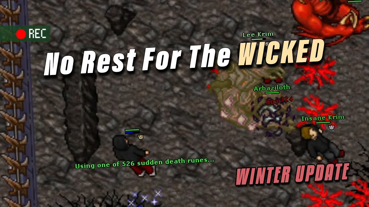 TIBIA - NO REST FOR THE WICKED - FIEND SLAYER OUTFIT Y ACCESO A LA ...