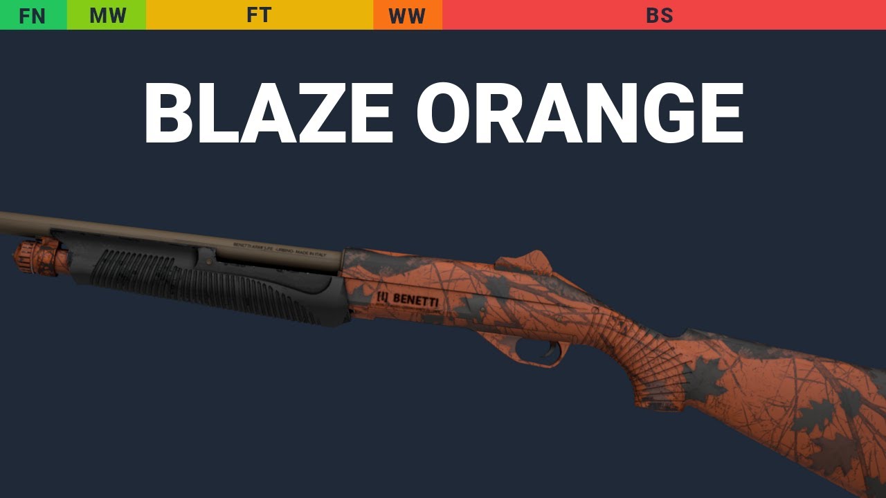 Nova Blaze Orange - Skin Float And Wear Preview - YouTube