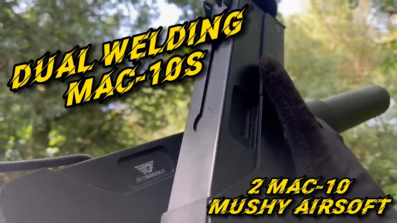 dual wielding Mac-10s in airsoft - YouTube
