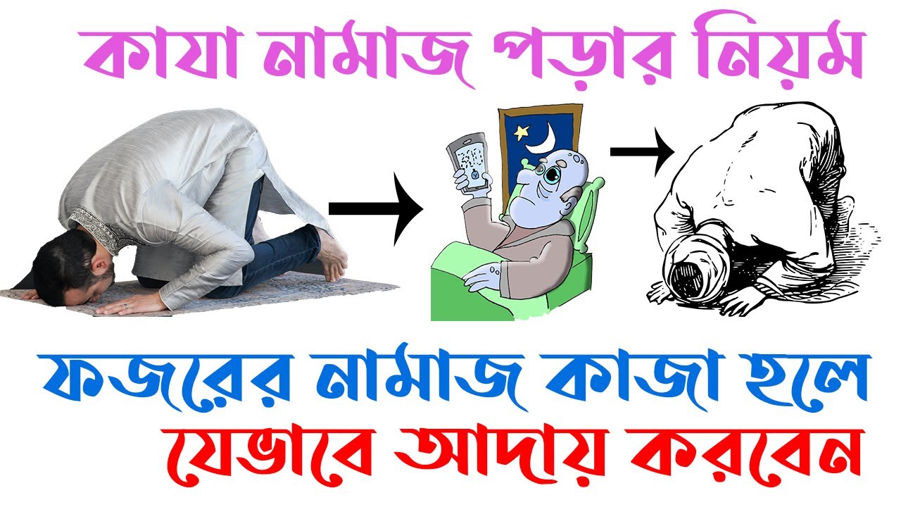 কাযা নামাজ পড়ার নিয়ম || ফজরের নামাজ কাজা হলে কিভাবে পড়বেন? Kaja ...