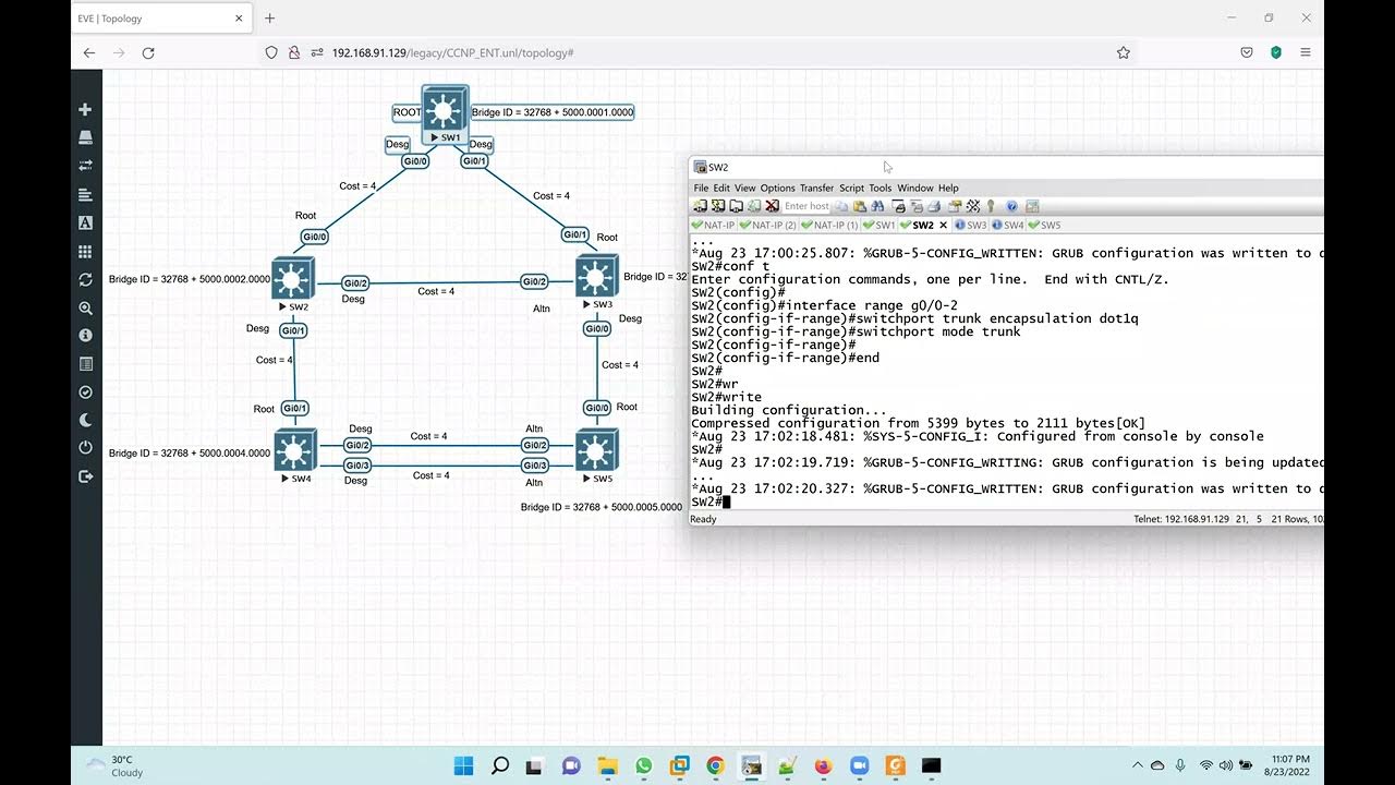 350 401 ENCOR Class8 2022 08 23 Chapter 4 Multiple Spanning Tree - YouTube