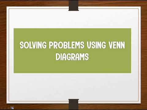 Solving Problems using Venn Diagram - YouTube