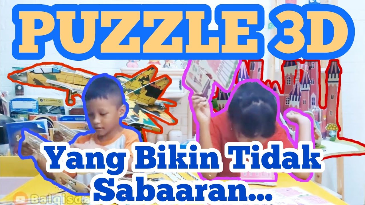 DIY PUZZLE 3D | Mainan Edukatif Dan Menguji Kesabaran Anak - YouTube
