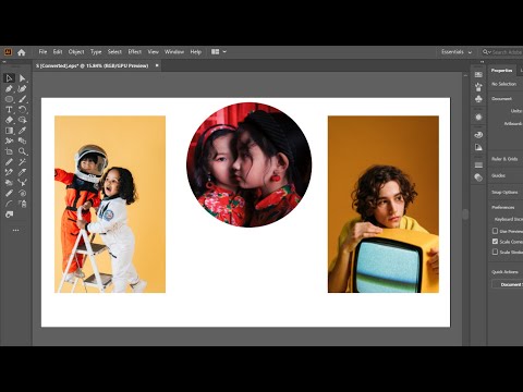 How to put images inside a shape in illustrator cc | Clipping Mask ...