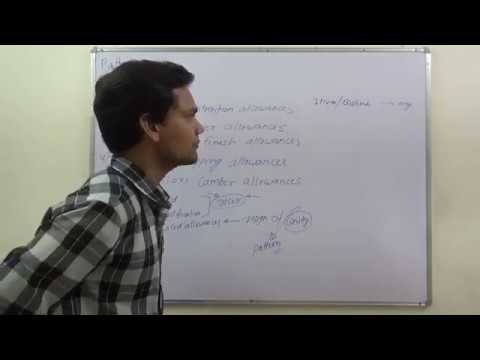 Allowances | Types of Allowances | Casting - YouTube