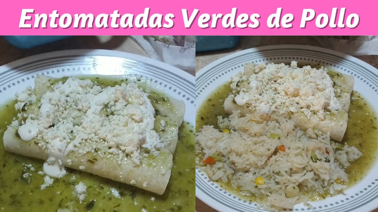 ENTOMATADAS VERDES DE POLLO | Receta Fácil: Caseras y Deliciosas - YouTube