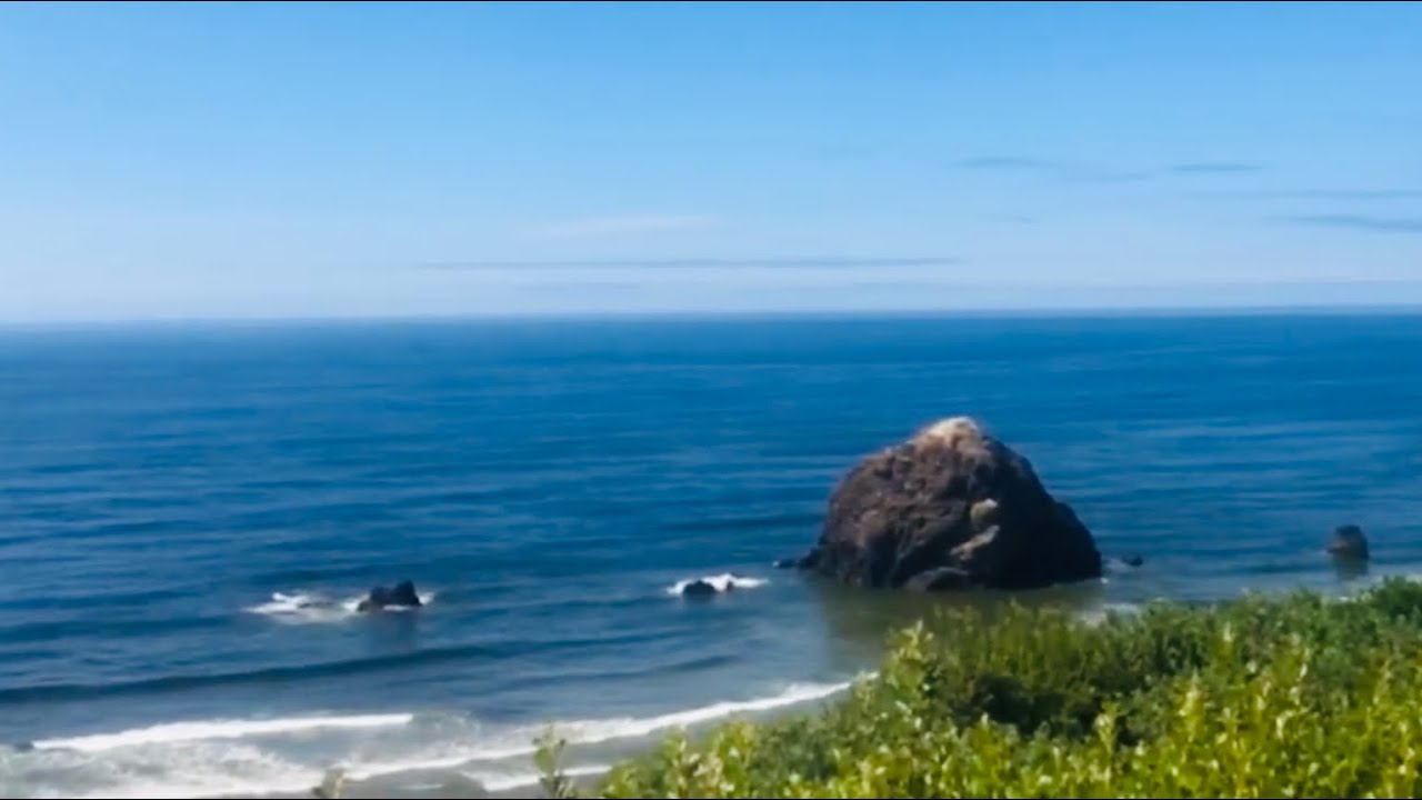 【Oregon】 Oregon Coast Hwy, Silver Point Interpretive Overlook - YouTube