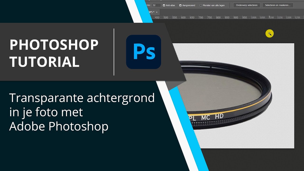 Transparante achtergrond in je foto met Adobe Photoshop - YouTube