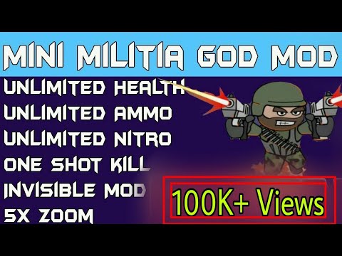 Mini Militia God Mod,Unlimited Health, Unlimited Ammo, Unlimited Nitro ...