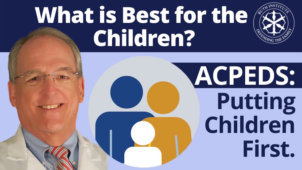 Putting the Child First | Dr. Quentin Van Meter | Ruth Institute 4th ...