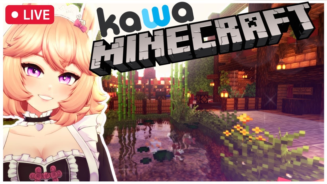 🔴【VTuber Minecraft 1.19.4】Villager markets + Froglight Farm Setup【KoziiChu | 🌊 Kawa】 - YouTube
