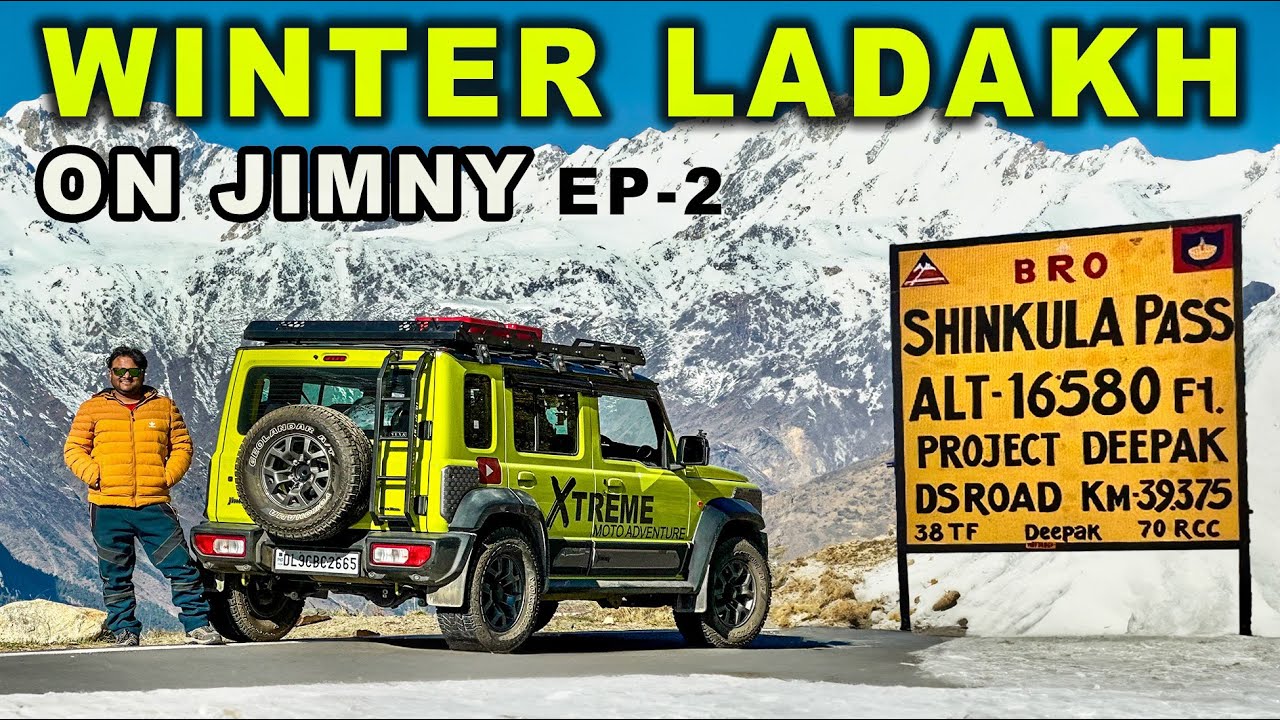 XTREME WINTER LADAKH 2023 🥶 SHINKULA PASS | Drone Crash | Ep-2 - YouTube
