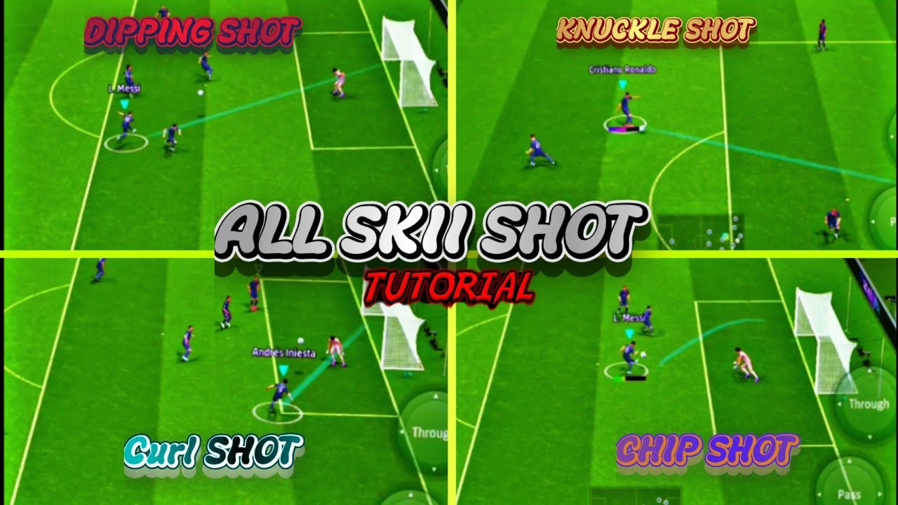 ALL SKILL SHOT TUTORIAL | EFOOTBALL MOBILE 2024 #efootball - YouTube
