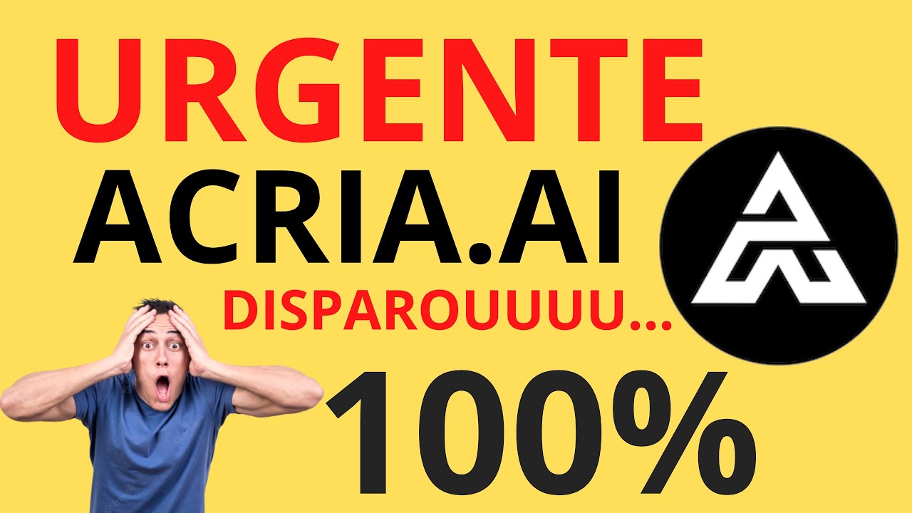 URGENTE - Acria.AI Disparou Mais de 100% - YouTube