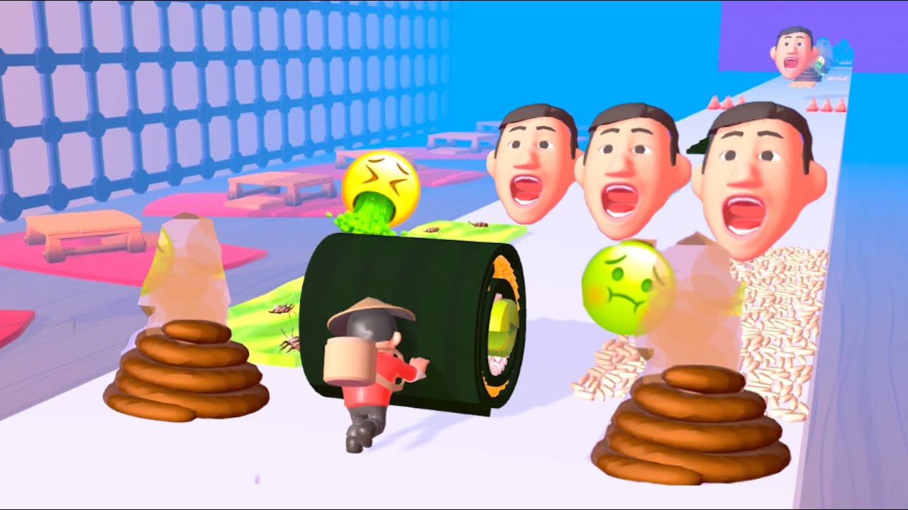 Sushi Runner! 💩🐛🍣 All Levels Gameplay Walkthrough Android iOS NEW ...