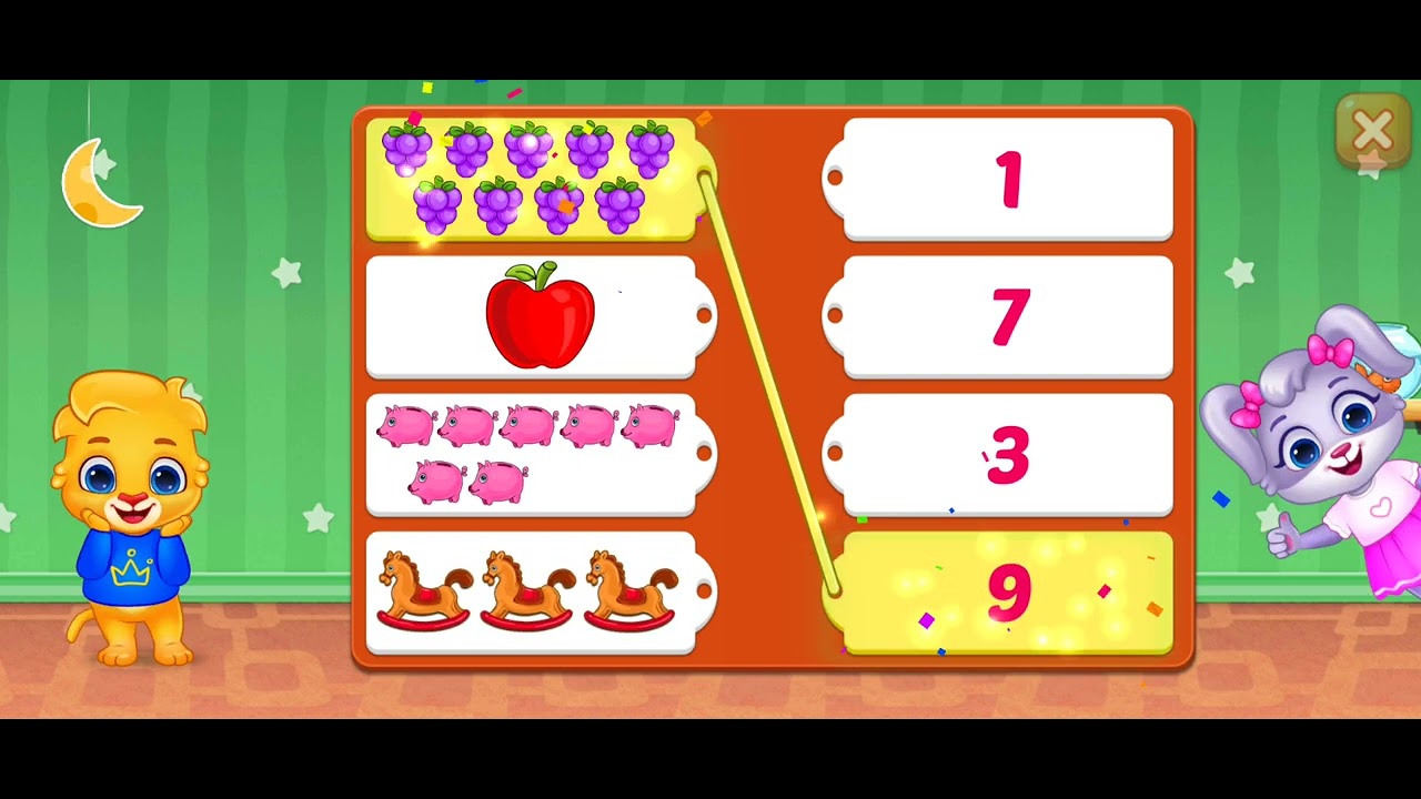#count & match#match the number with picture #match #picture #learning ...