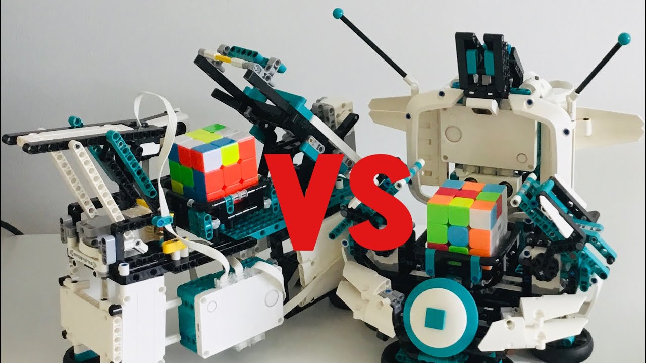 Battle of the Robots! Cube Solving - YouTube