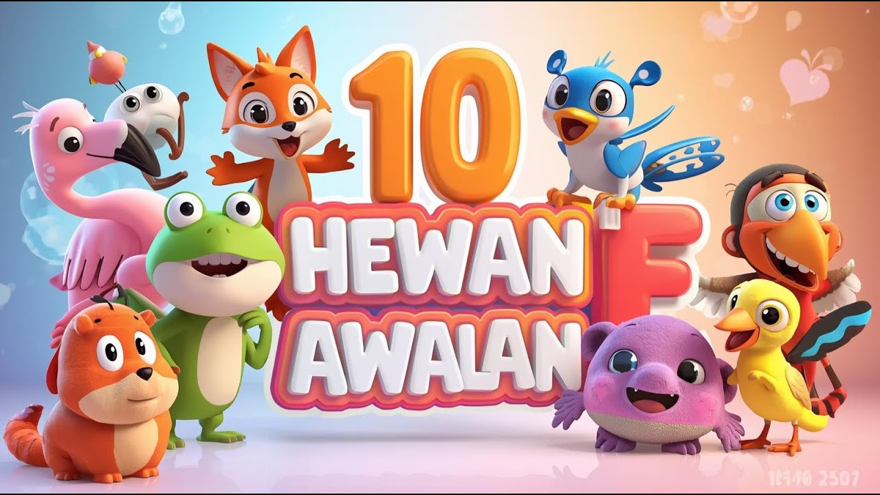 Belajar Huruf F – 10 Hewan Awalan F | Edukasi Anak | ABC Lima Dasar ...