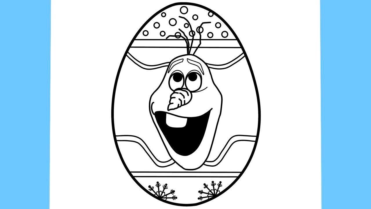 Como desenhar ovos de Páscoa | Olaf- Frozen |Cómo dibujar huevos de ...