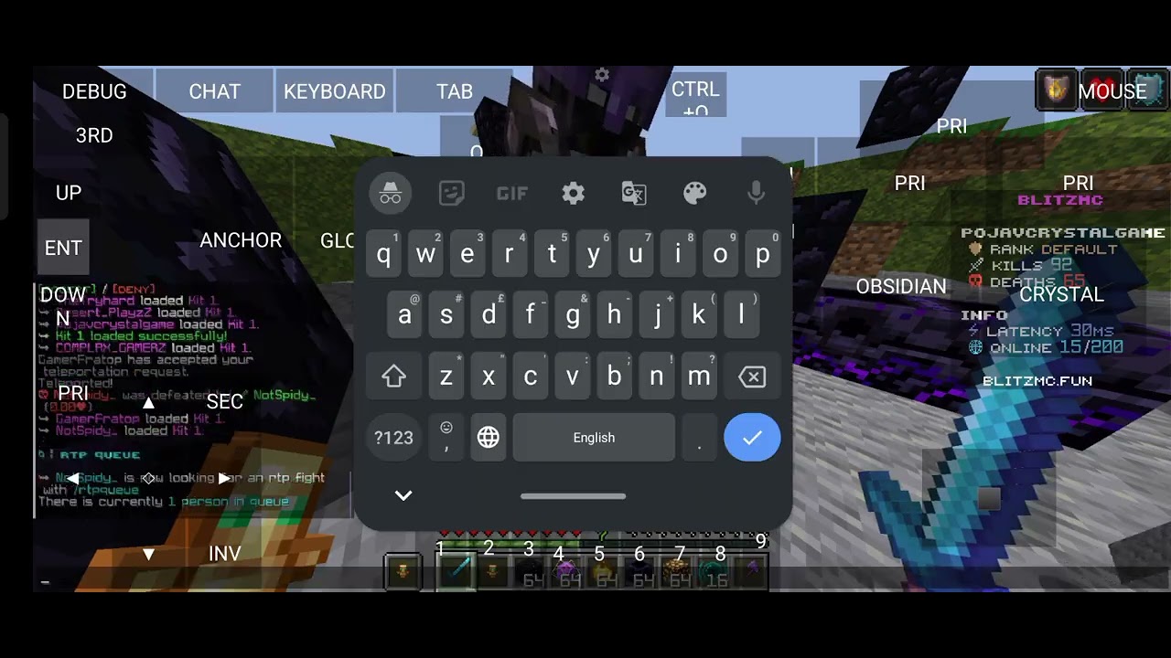 Crystal pvp tutorial for pojavlauncher|| how to do crystal pvp in pojavlauncher|| For ffa arena ...
