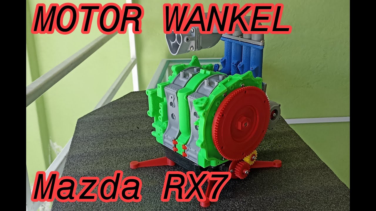 Motor Wankel Mazda RX7 !!! Impresión 3D !!! - YouTube