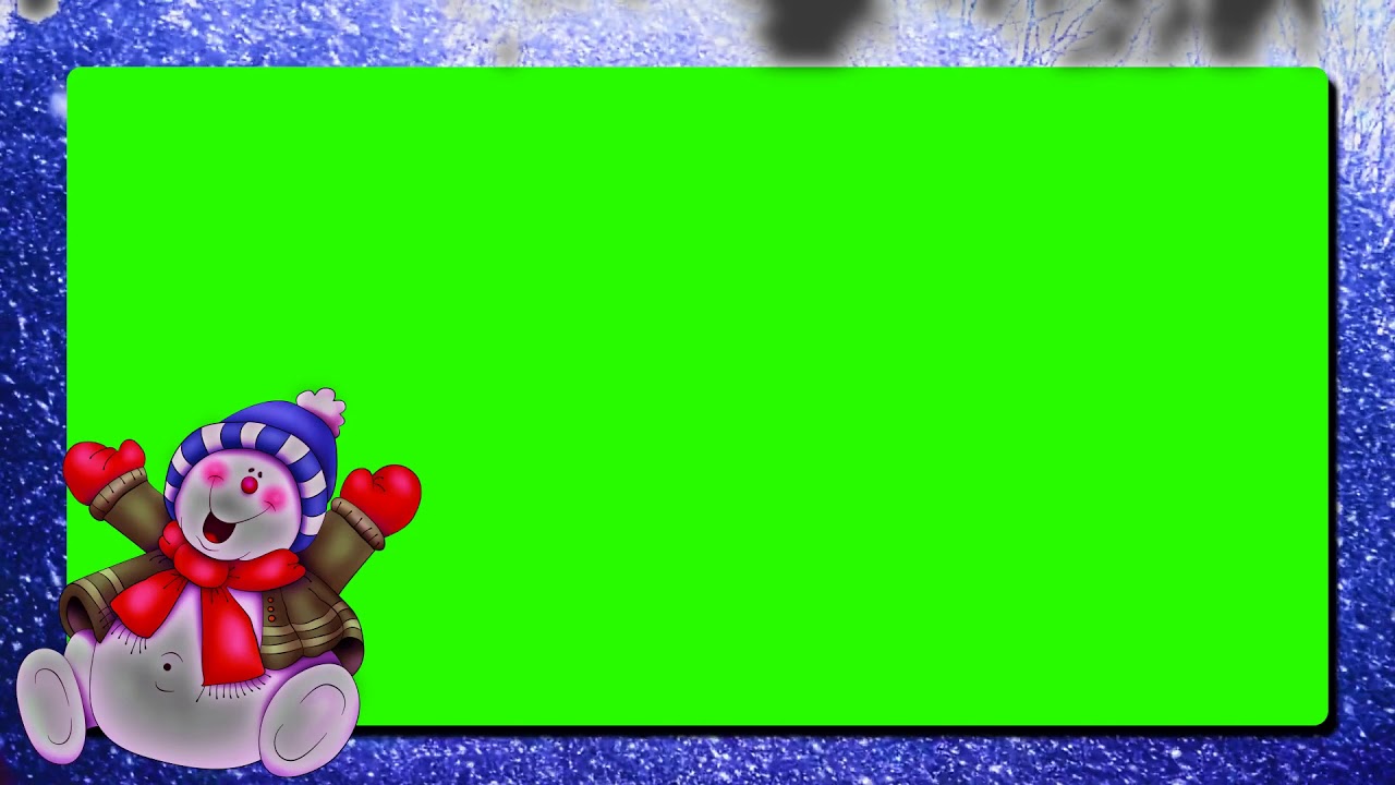 FREE HD Green Screen - ANIMATED CHRISTMAS BORDERS - YouTube