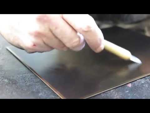 La maniera nera. Mezzotint technique - YouTube