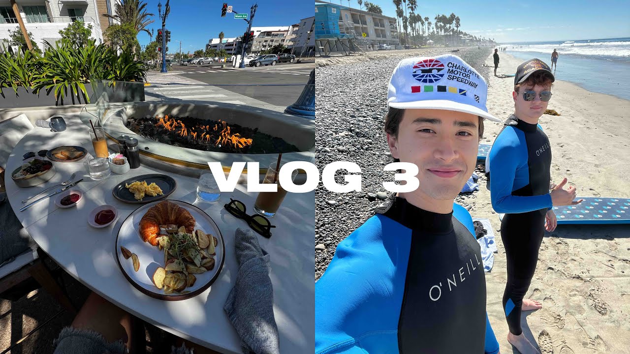 VLOG #3 | Vintage Shopping, Surfing, and Top Gun Pies - YouTube