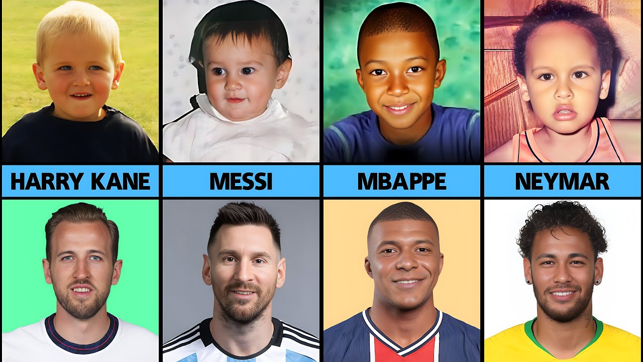 Famous Football Players When They Were Kids. Part 2 - YouTube