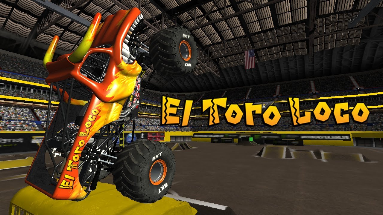Rigs of Rods Monster Jam El Toro Loco Freestyle St Louis - YouTube