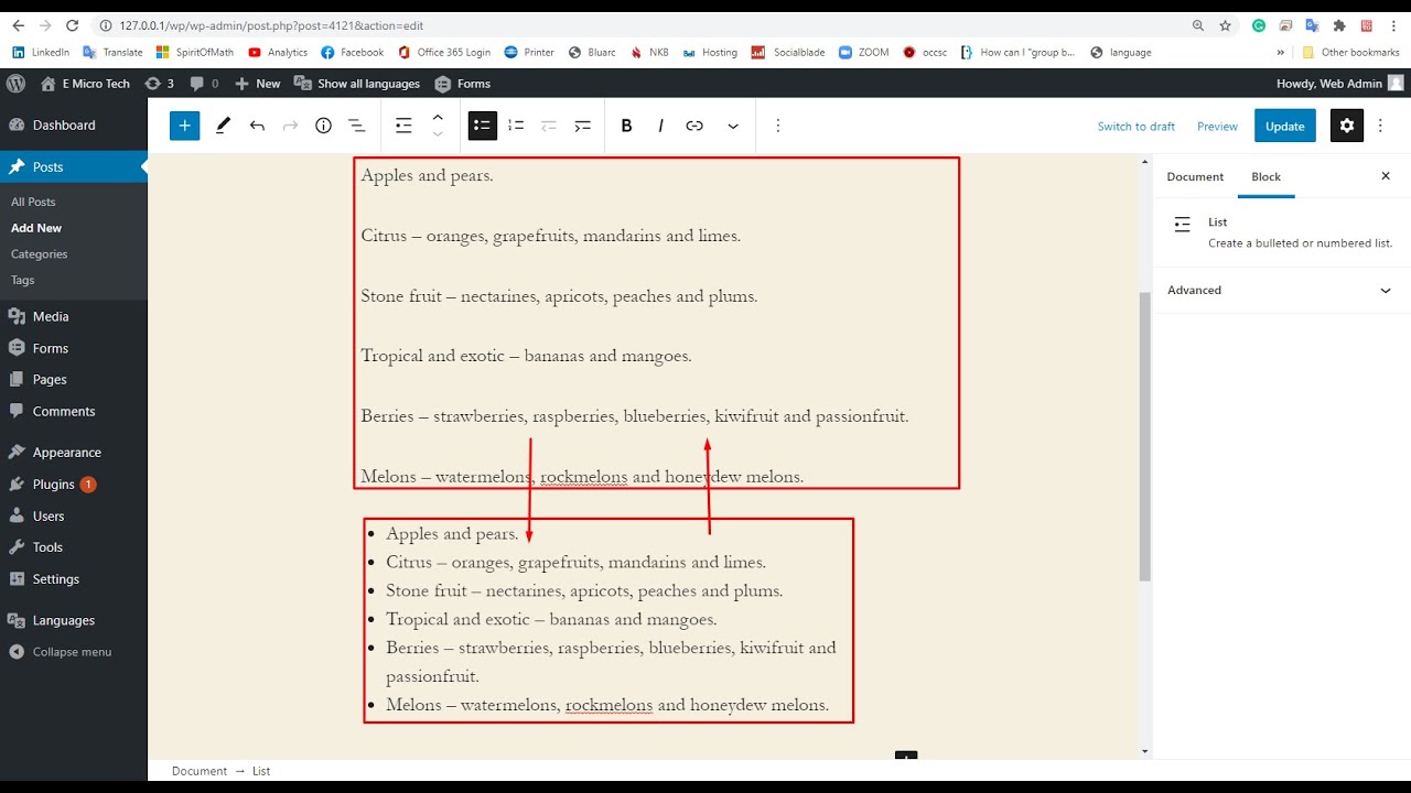 WordPress How To Convert Paragraph To List YouTube wordpress-how-to-convert-paragraph-to-list-youtube