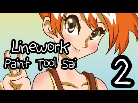 Tutorial Paint Tool Sai - LINEWORK 2 (Presión, Peso y Color) - YouTube