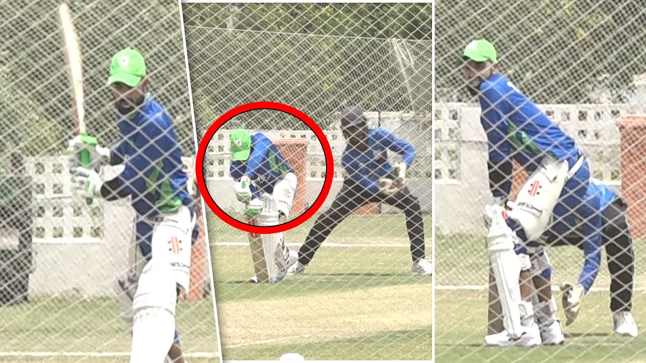 Haji Mohammad Rizwan Batting Practice After Preforming Hajj - YouTube