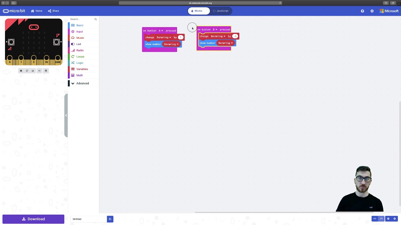 Grunnleggende programmering med micro bit Video 5 Rickard - YouTube