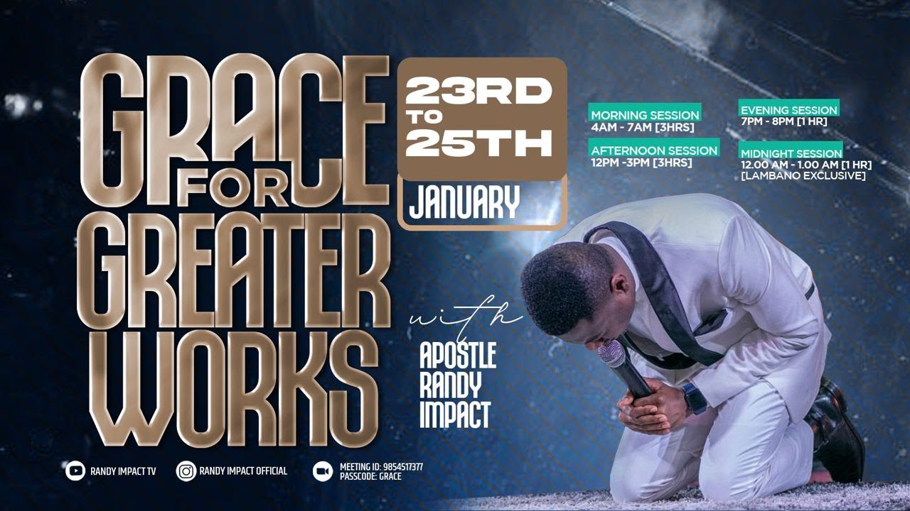 GRACE FOR GREATER WORKS || AFTERNOON SESSION || 25.01.2024. - YouTube