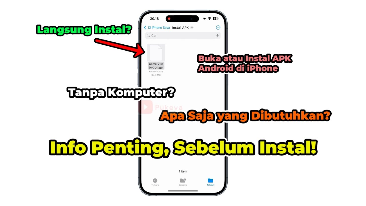 Cara Instal APK Android di iPhone | Download & Buka APK | Info Penting ...