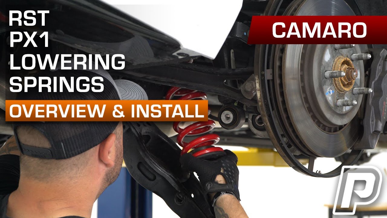 How to Install RST PX1 Lowering Springs on a 2016 Camaro SS - YouTube